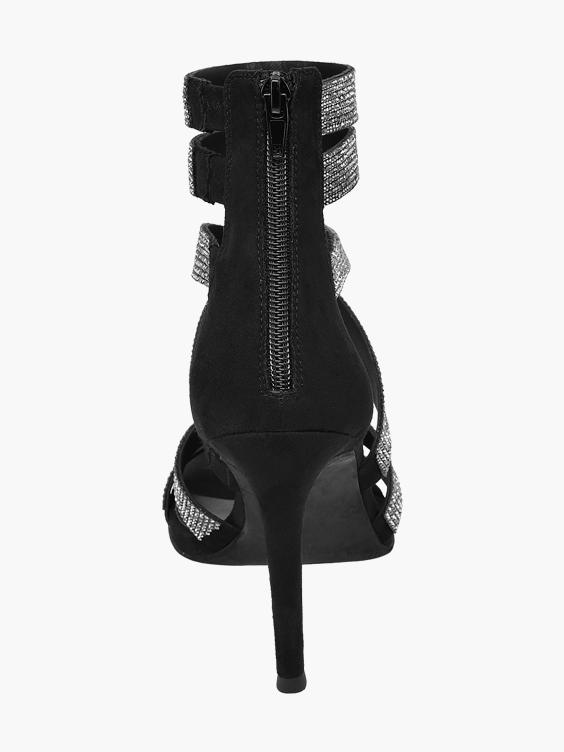 (Catwalk) Black Studded High Heels in Black | DEICHMANN