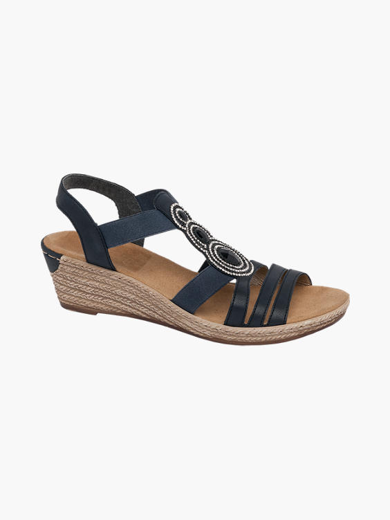 (Rieker) Ladies Rieker comfort sandal in Black | DEICHMANN