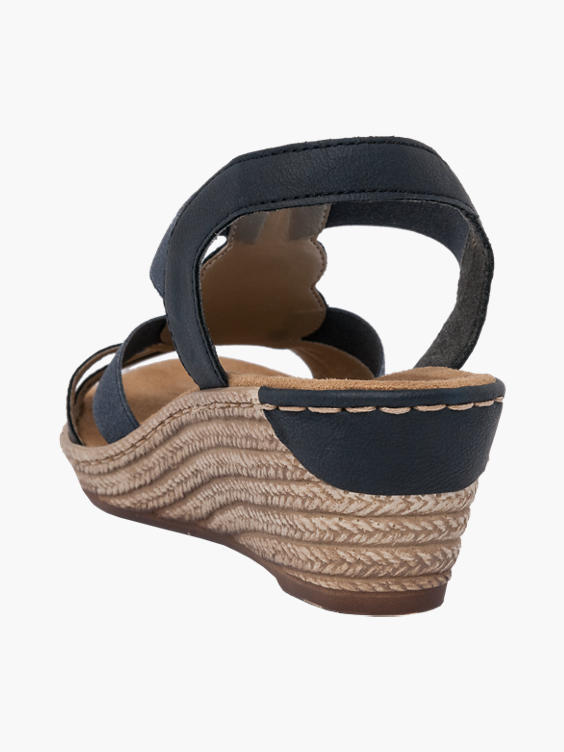 (Rieker) Ladies Rieker comfort sandal in Black | DEICHMANN