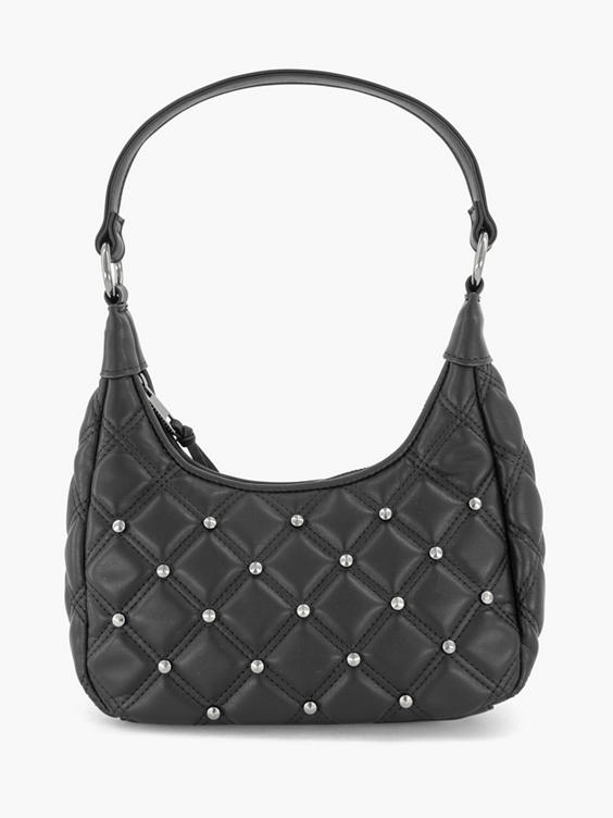 (Catwalk) Black studded Quilted Handbag Bag in Black | DEICHMANN