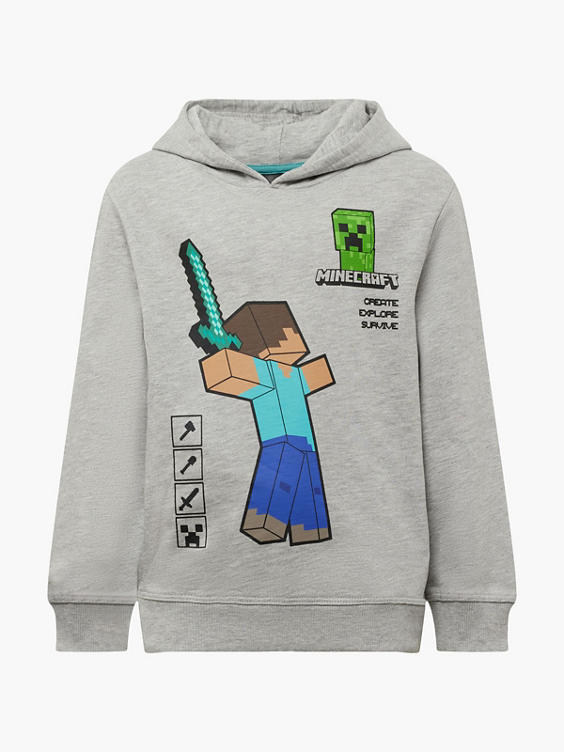 (Minecraft) Hoodie in grau | DEICHMANN