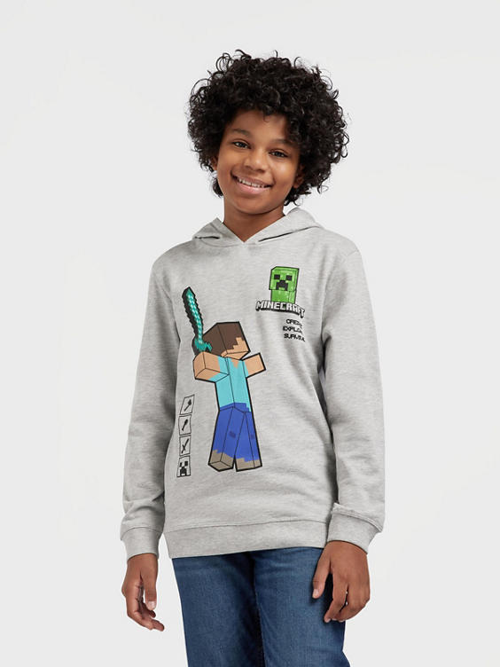 (Minecraft) Hoodie in grau | DEICHMANN
