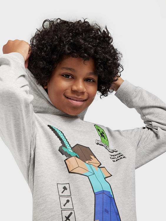 (Minecraft) Hoodie in grau | DEICHMANN