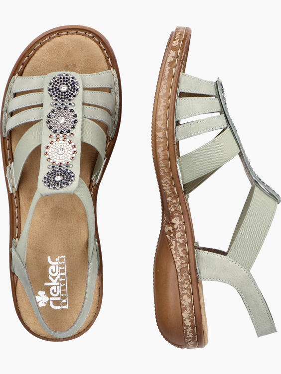 (Rieker) Damen Riemchensandalen in grün | DEICHMANN
